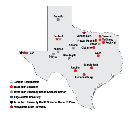 Campuses & Academic Sites | Texas Tech University System